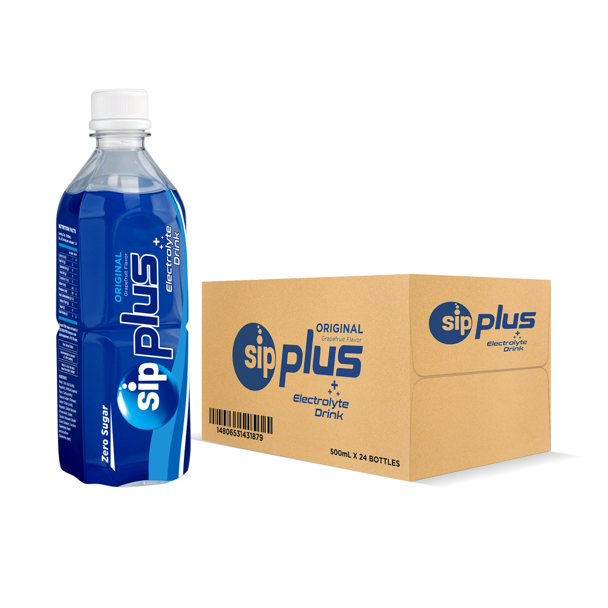 Sip Plus Electrolyte Drink- Original Flavor (500mlx24) – PacSyn Mart