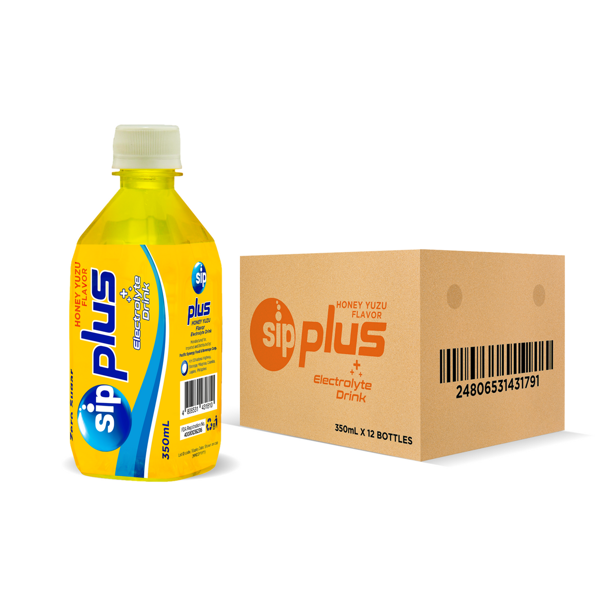 Sip Plus Electrolyte Drink- Honey Yuzu Flavor (350mlx12) – PacSyn Mart