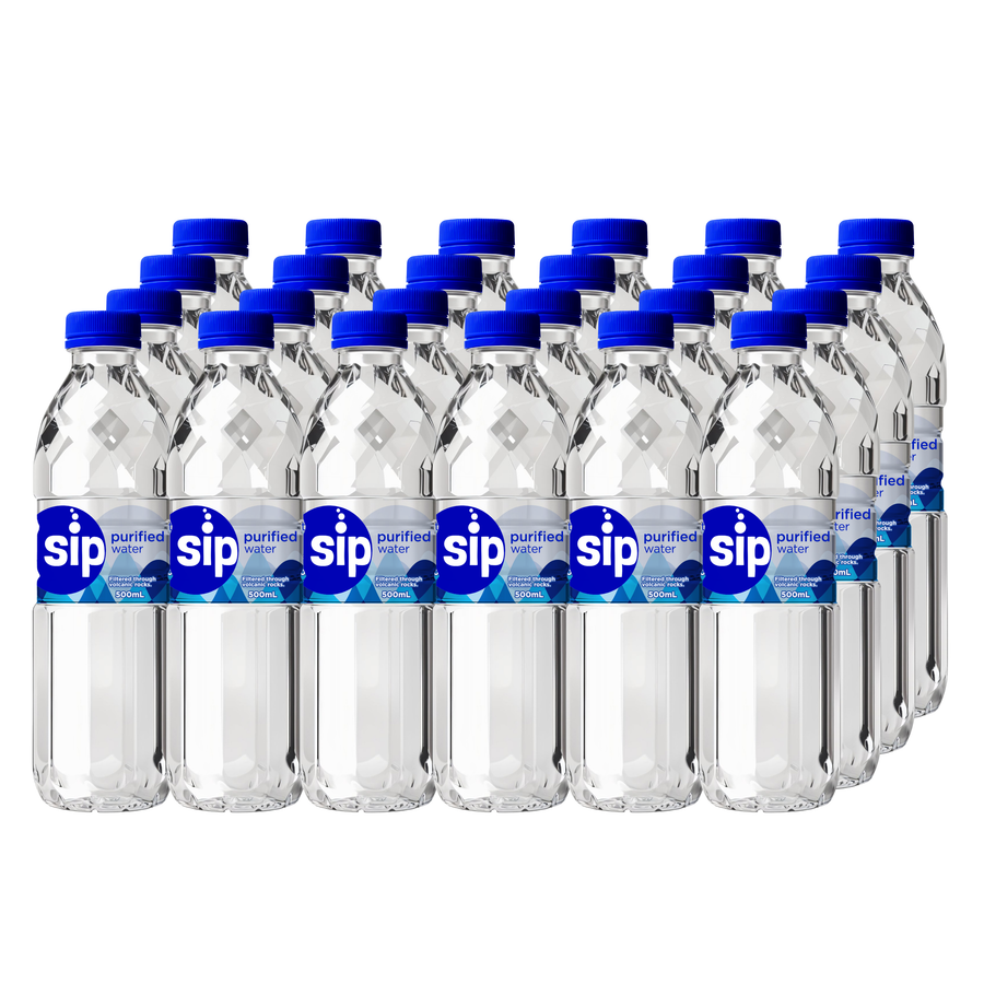 Order Now: SIP PURIFIED WATER 10+5 (10 Cases 500ML x24 + FREE 5 Cases ...