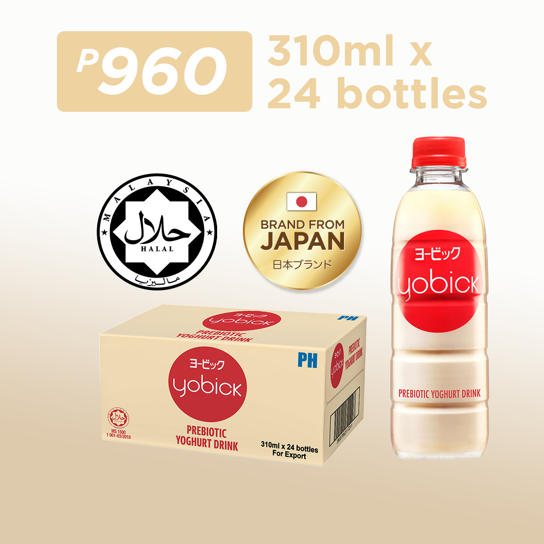 Order Now: Yobick Yoghurt Prebiotic Drink - ORIGINAL - 1 Case (24 Bott ...
